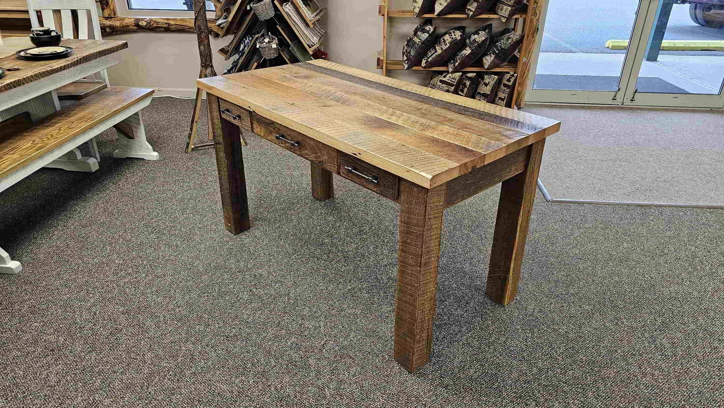 Barnwood Foreman's Desk — EZ Mountain Rustic Furniture