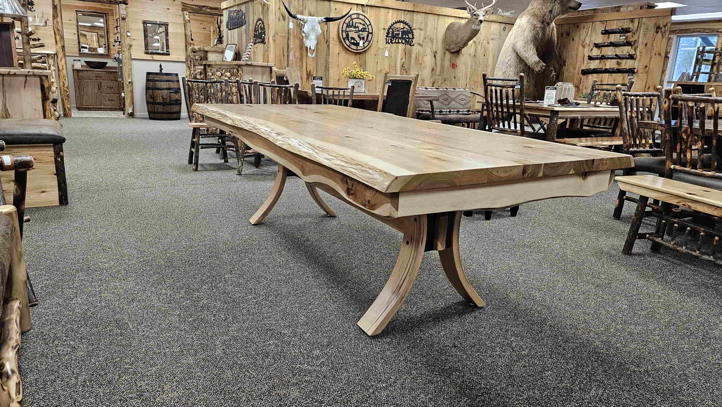 Live Edge Hickory Table at Wilma Breazeale blog