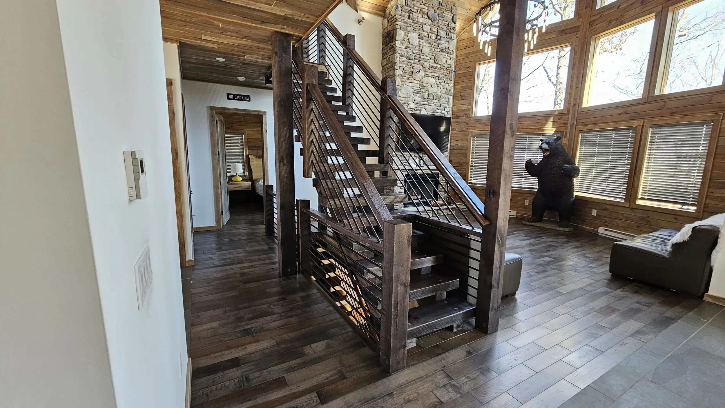 Timber Frame Railing — EZ Mountain Rustic Furniture