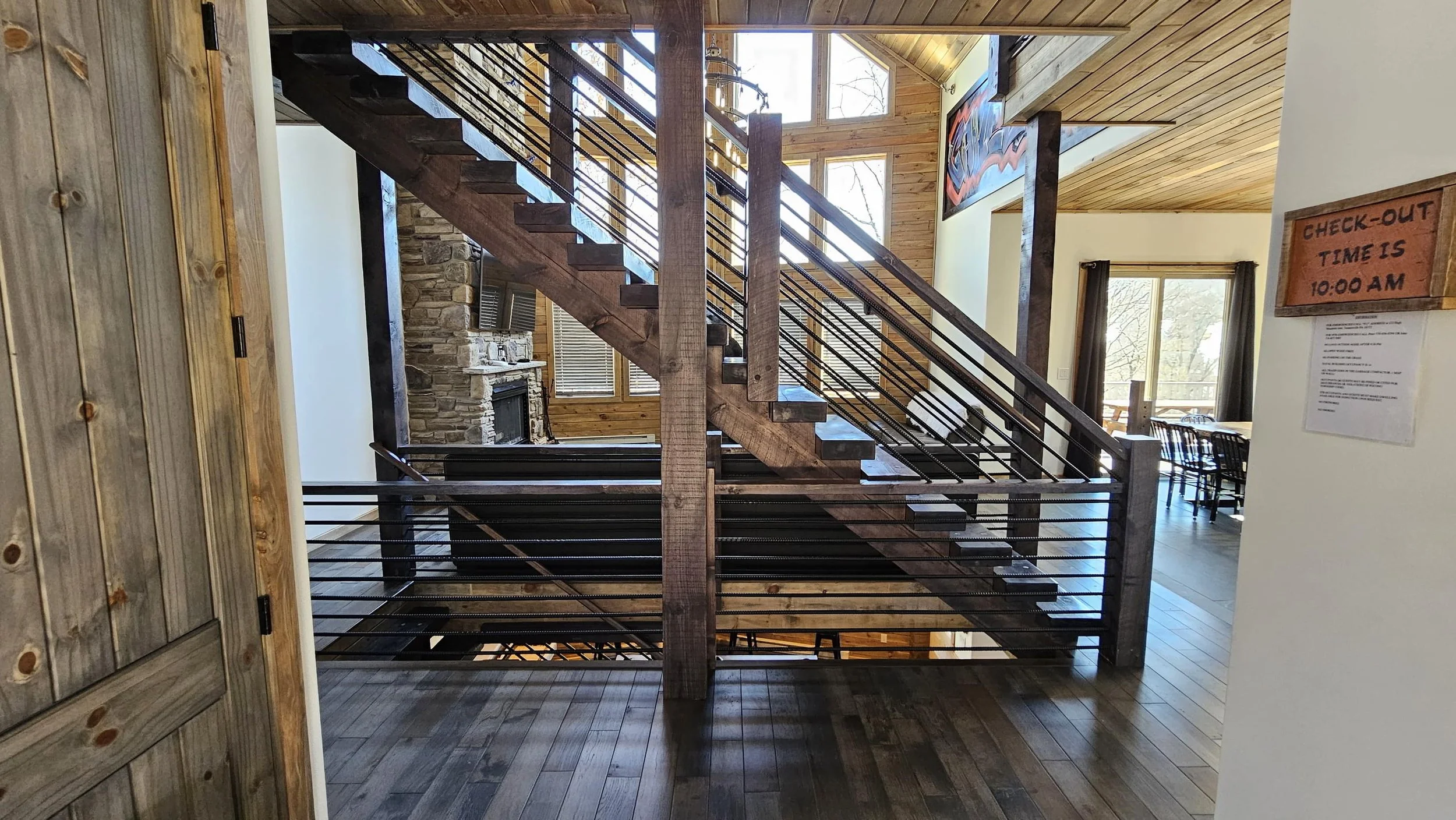 Timber Frame Railing — EZ Mountain Rustic Furniture