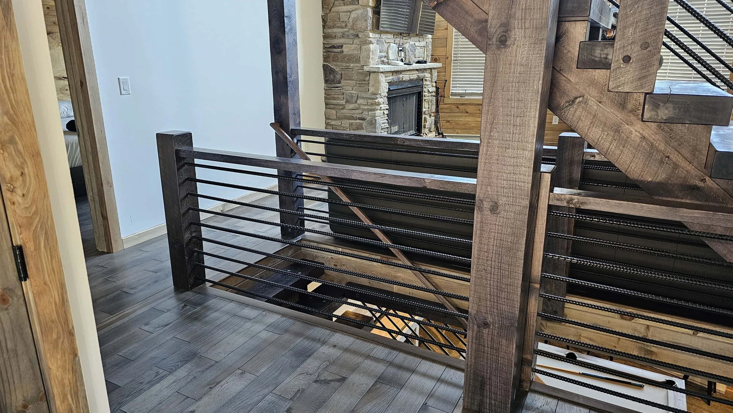 Timber Frame Railing — EZ Mountain Rustic Furniture