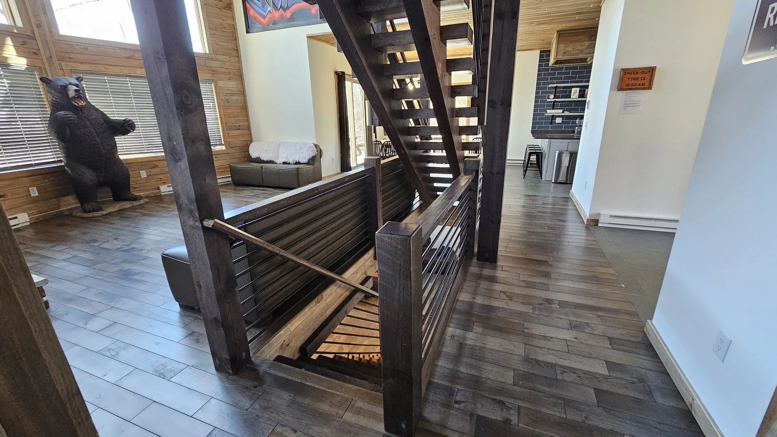 Timber Frame Railing — EZ Mountain Rustic Furniture