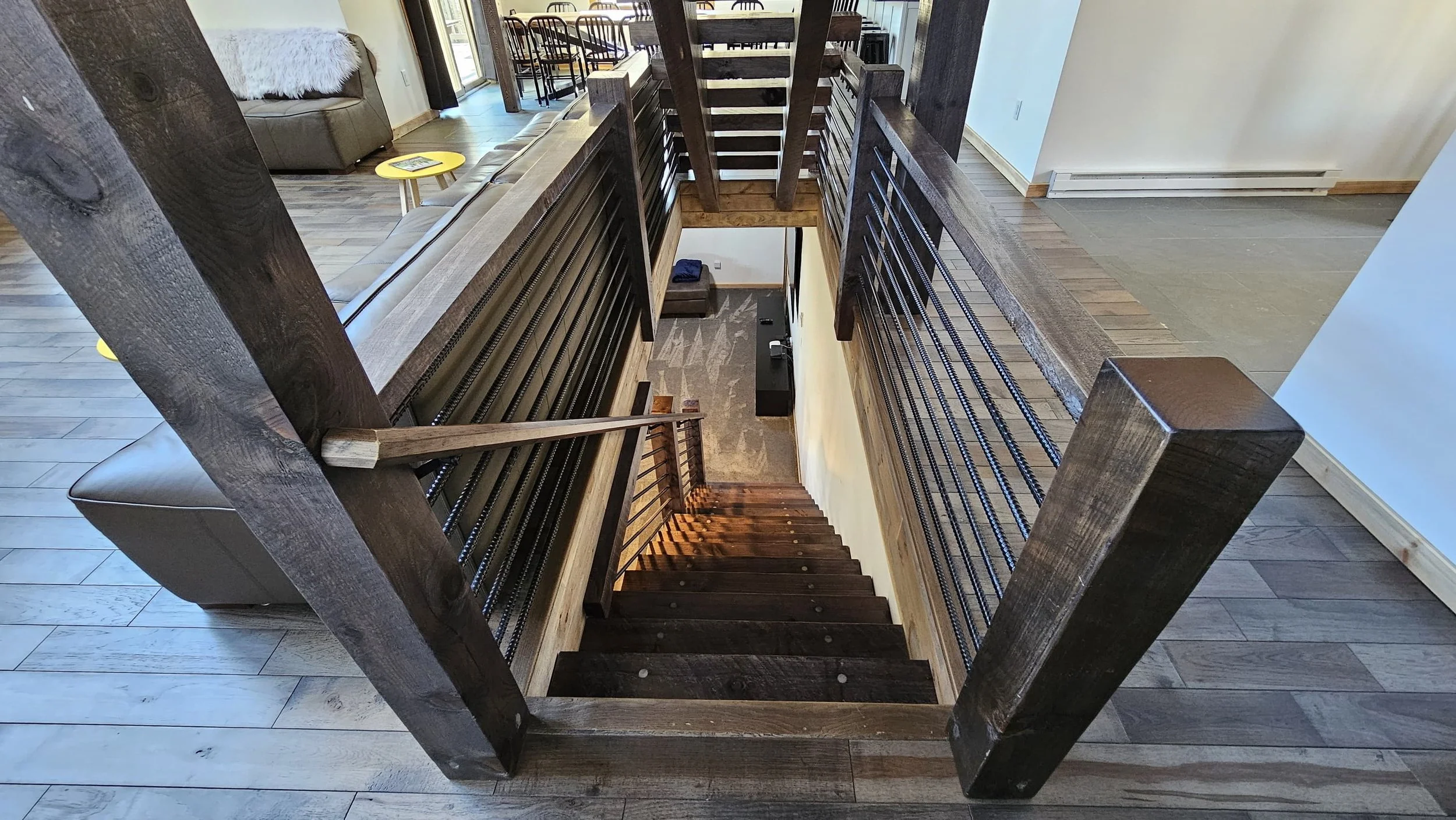 Timber Frame Railing — EZ Mountain Rustic Furniture