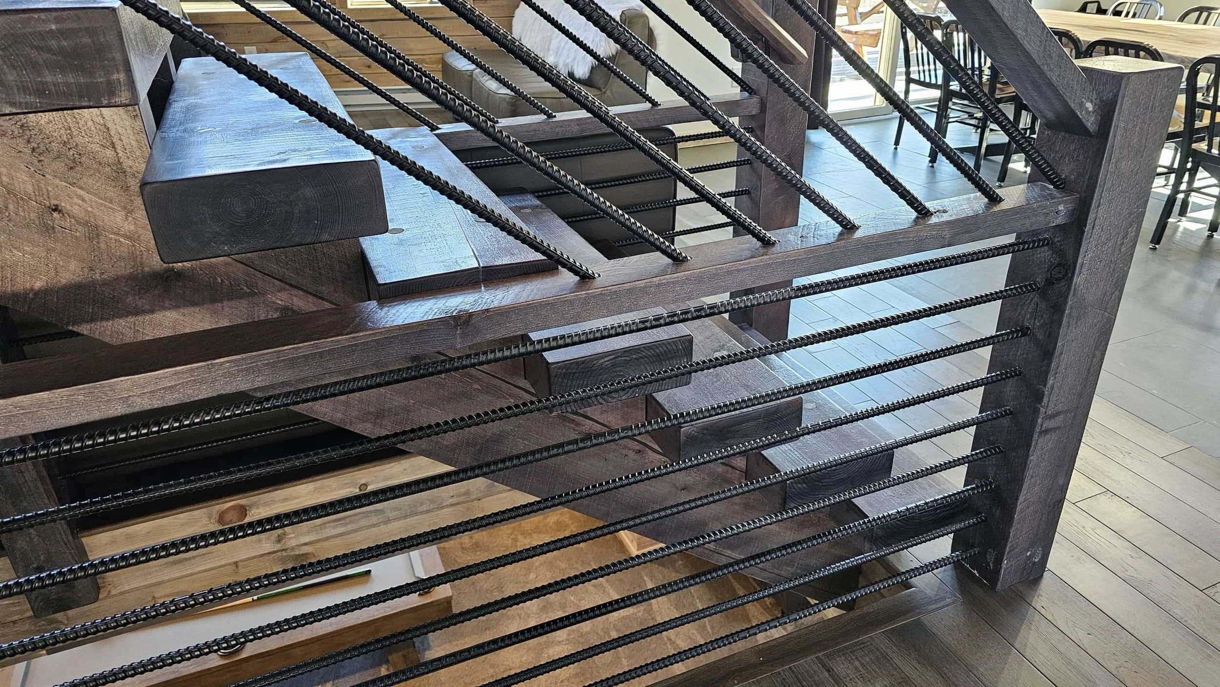 Timber Frame Railing — EZ Mountain Rustic Furniture