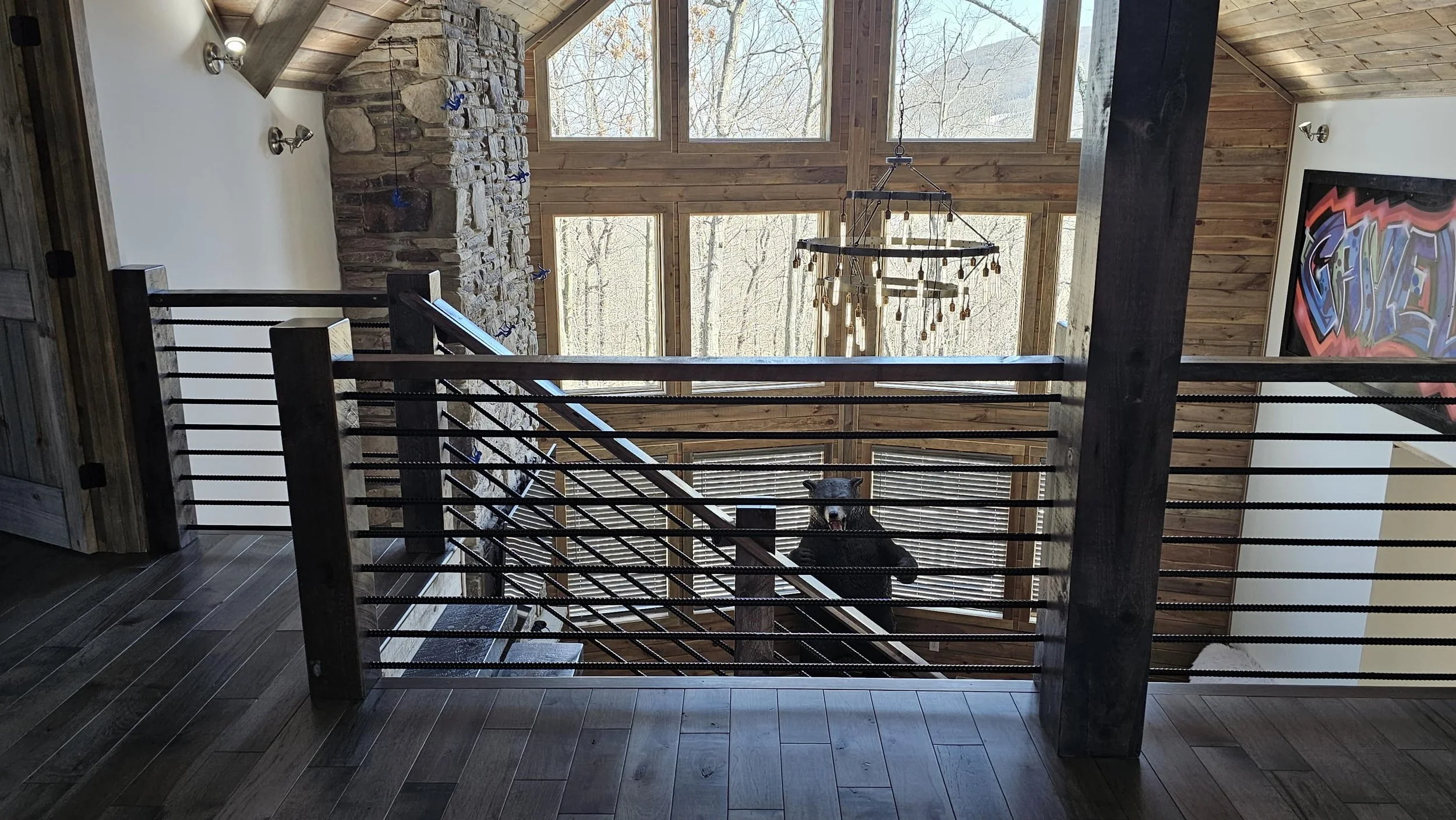 Timber Frame Railing — EZ Mountain Rustic Furniture
