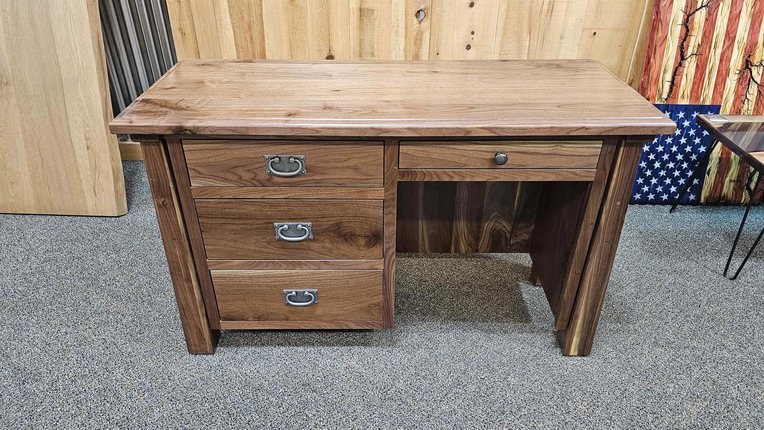 Modern Black Walnut Student Desk — EZ Mountain Rustic Furniture