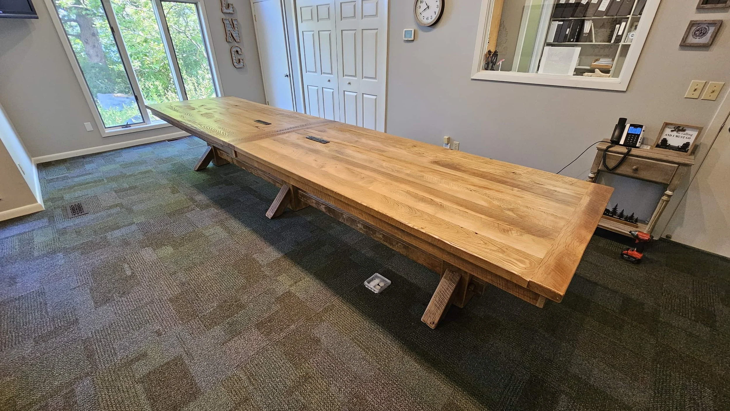 Barnwood Conference Table — EZ Mountain Rustic Furniture