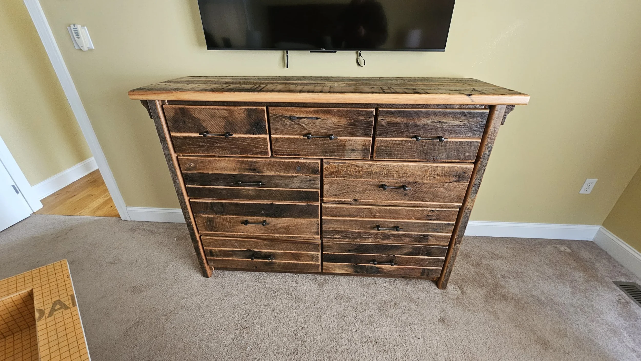 Barnwood Yellowstone 9 Drawer Dresser — EZ Mountain Rustic Furniture