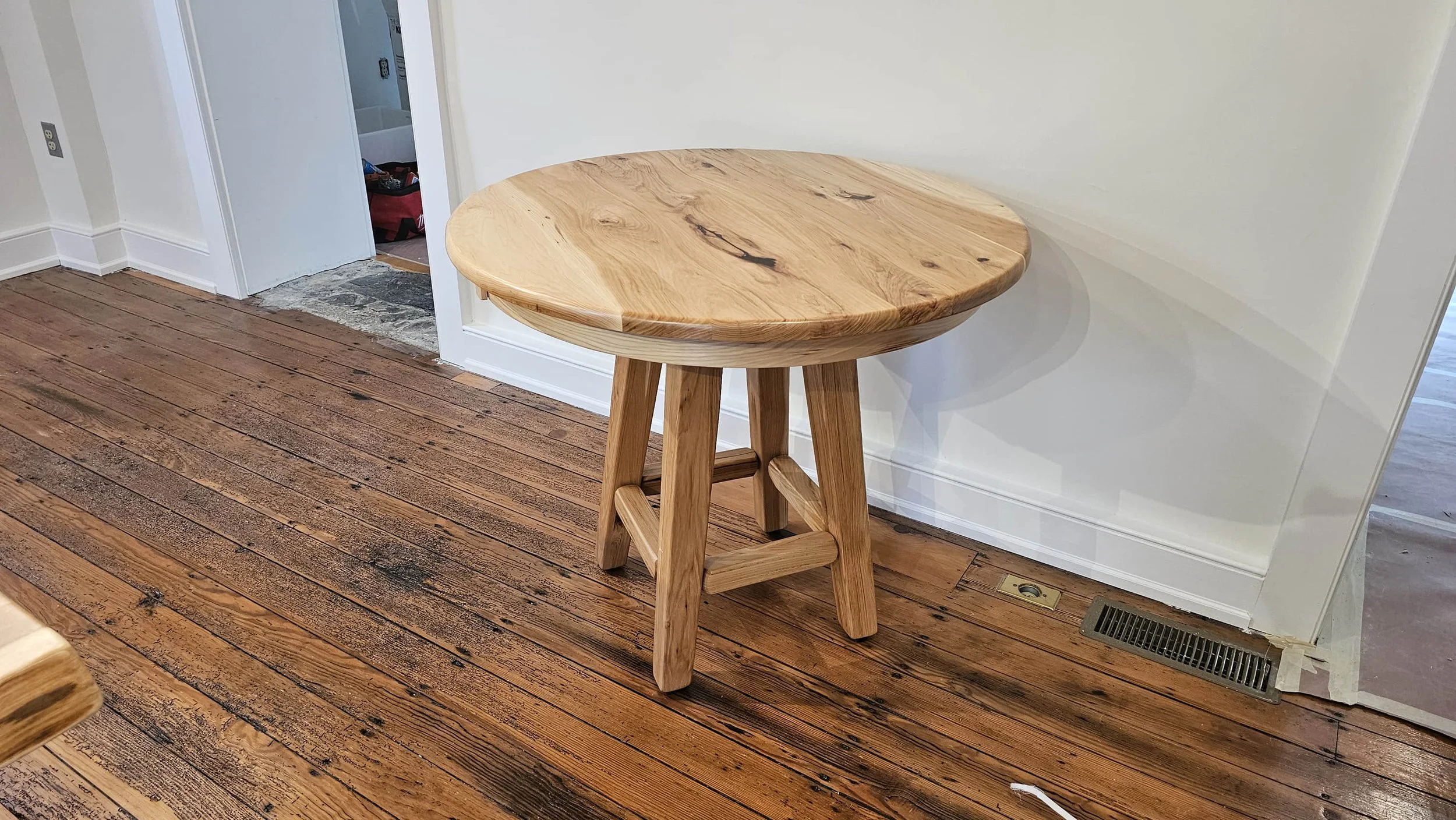 Hickory Pub Table with Pedestal Base — EZ Mountain Rustic Furniture
