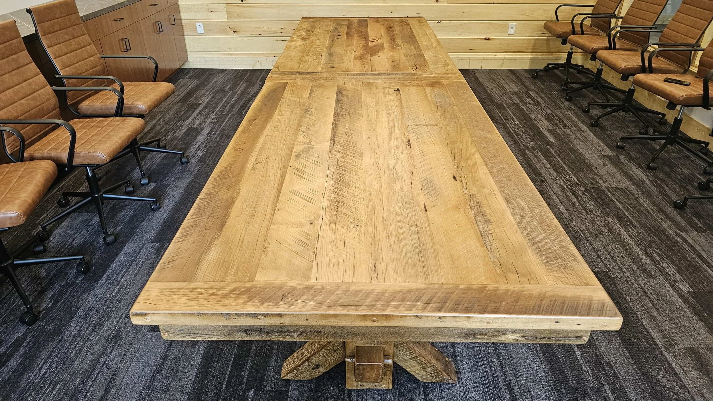 Barnwood Conference Table — EZ Mountain Rustic Furniture