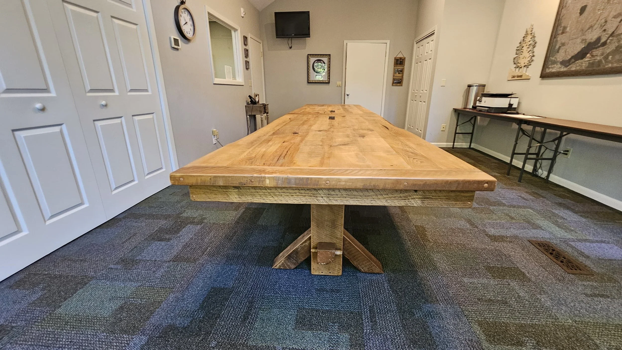 Barnwood Conference Table — EZ Mountain Rustic Furniture