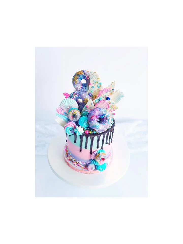Junior Bakers Donut Drip cake — Crumbcoat Confections