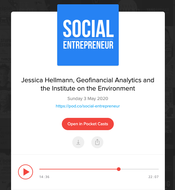 Chief Scientist Jessica Hellmann on Environmental Opportunities in a ...