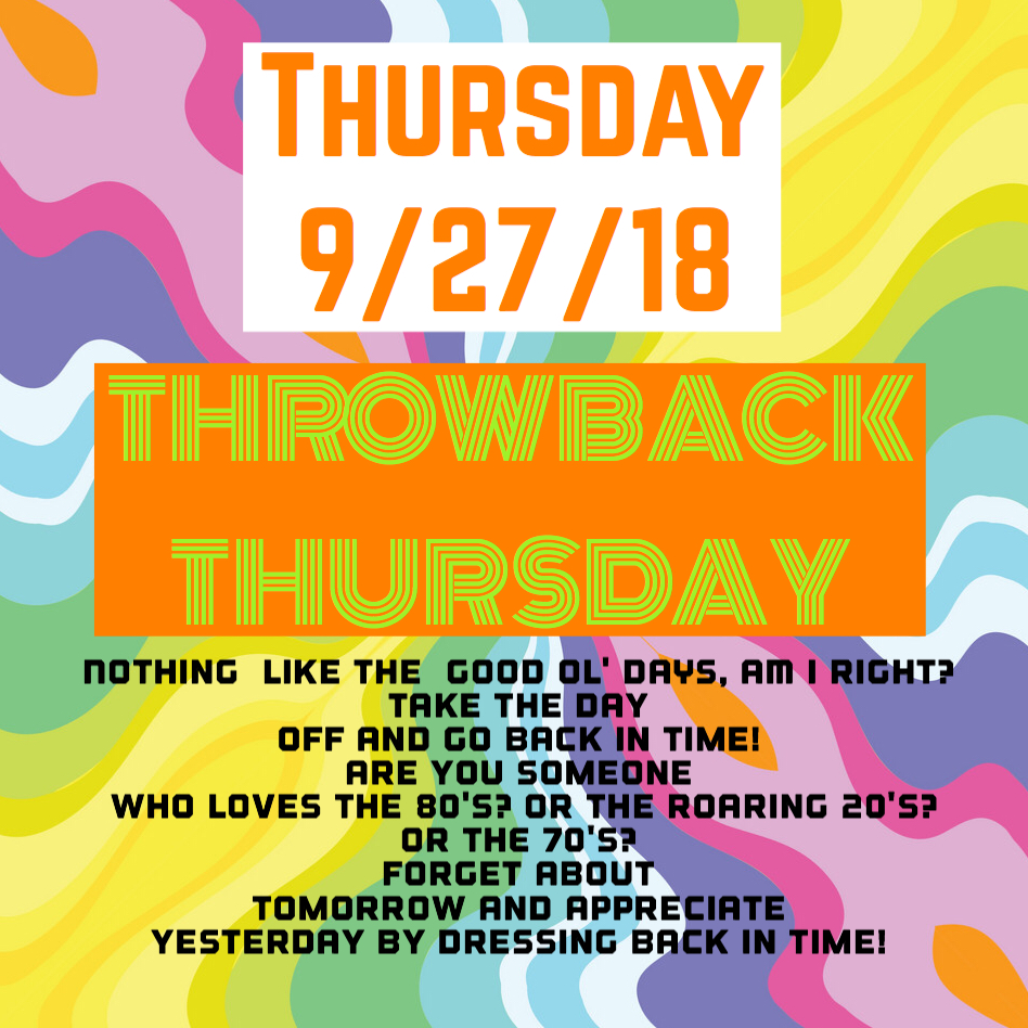 Throwback Spirit Week