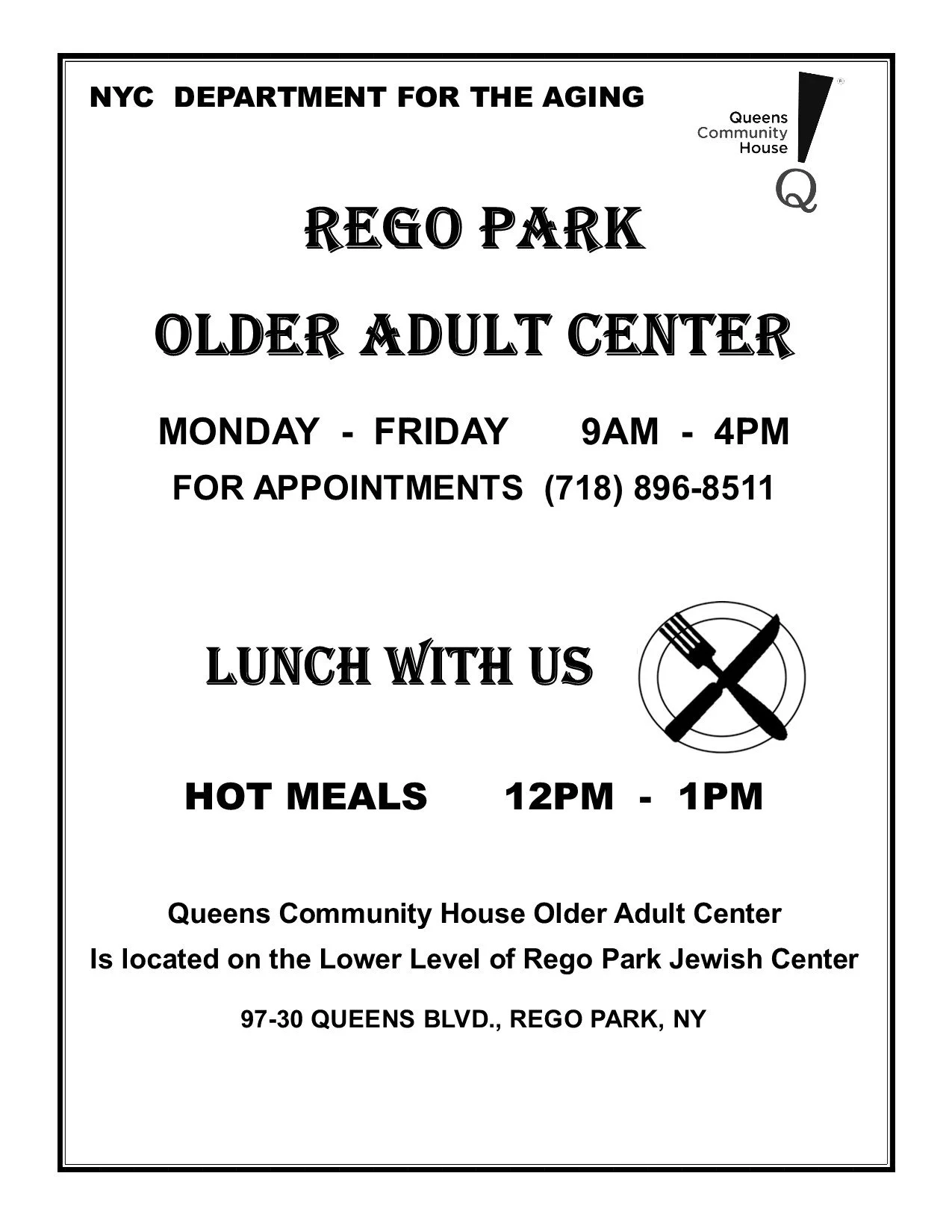 Queens Community House - Rego Park Older Adult Center — Rego Park ...