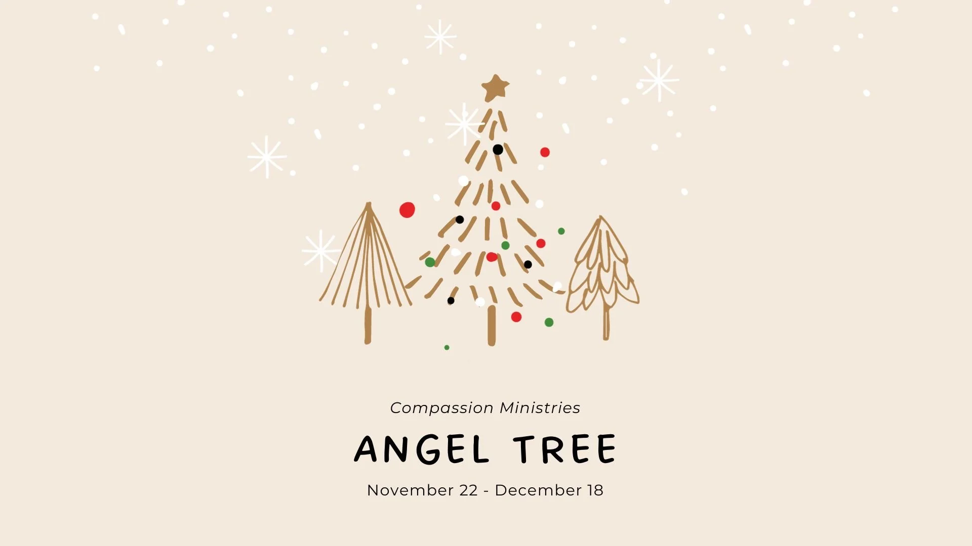 Compassion Ministries Angel Tree — Cornerstone Church