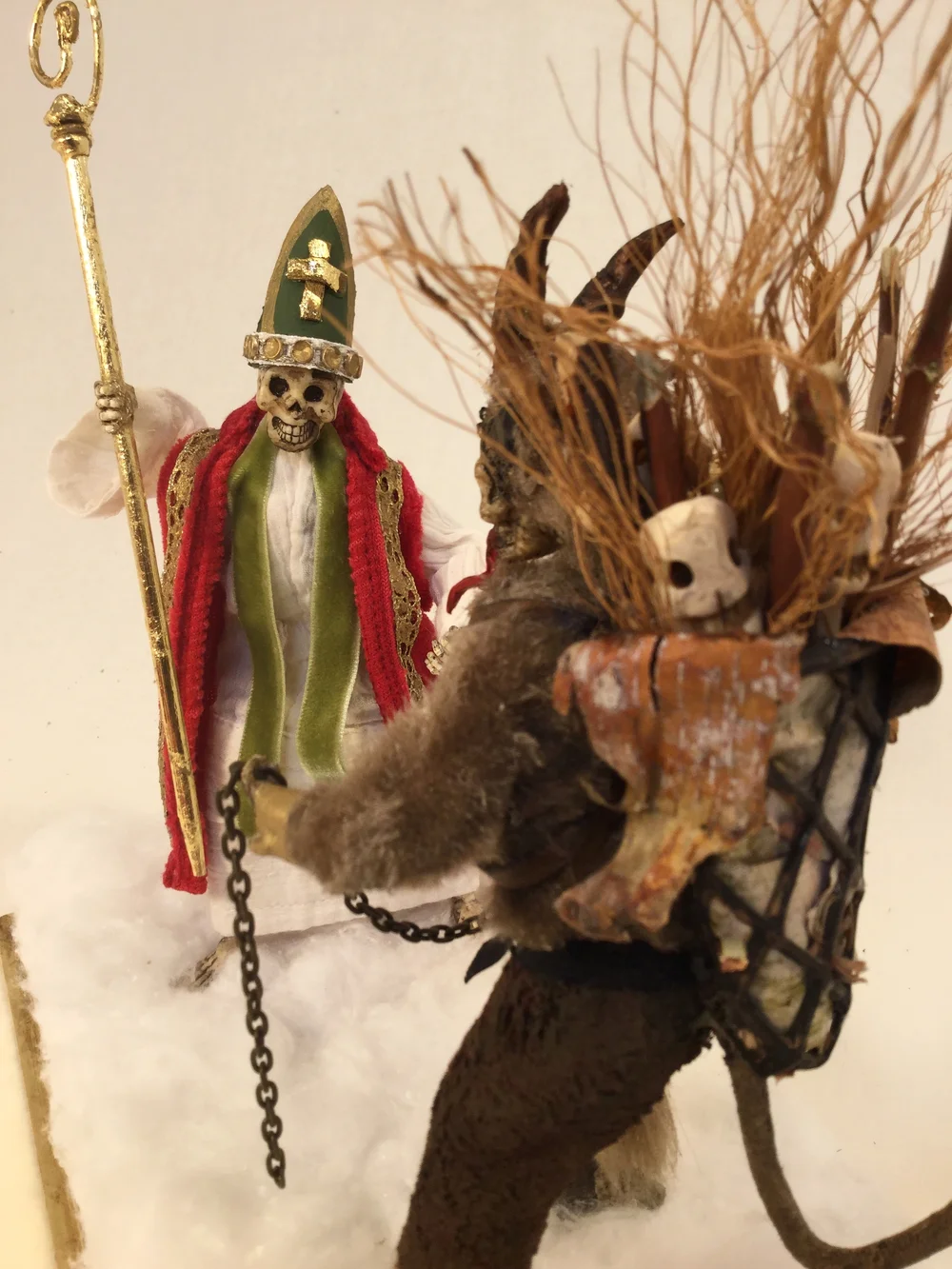 Saint Nicholas And Krampus Together
