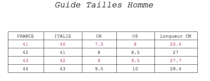 Guide Tailles Homme — VALENTINA ROMAN STUDIO, 59% OFF