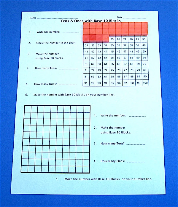Base 10 Blocks on a Grid — Math Things