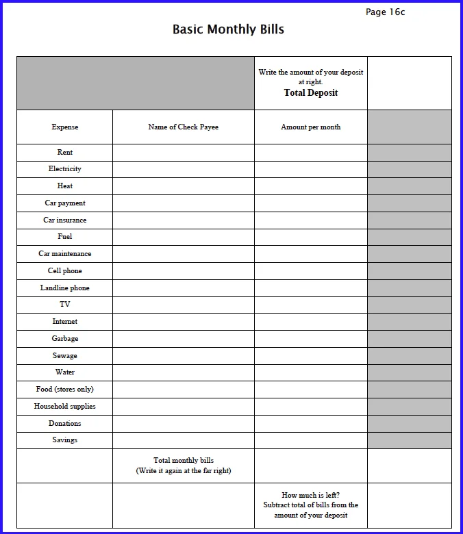 The Checkbook Project — Math Things
