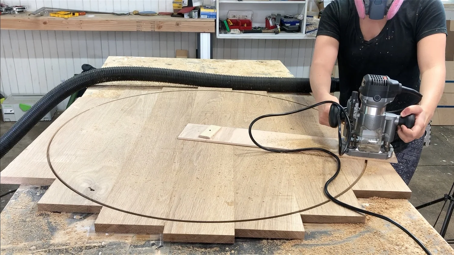 DIY Round Coffee Table — 3x3 Custom