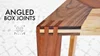 Side Table with Angled Box Joints — 3x3 Custom