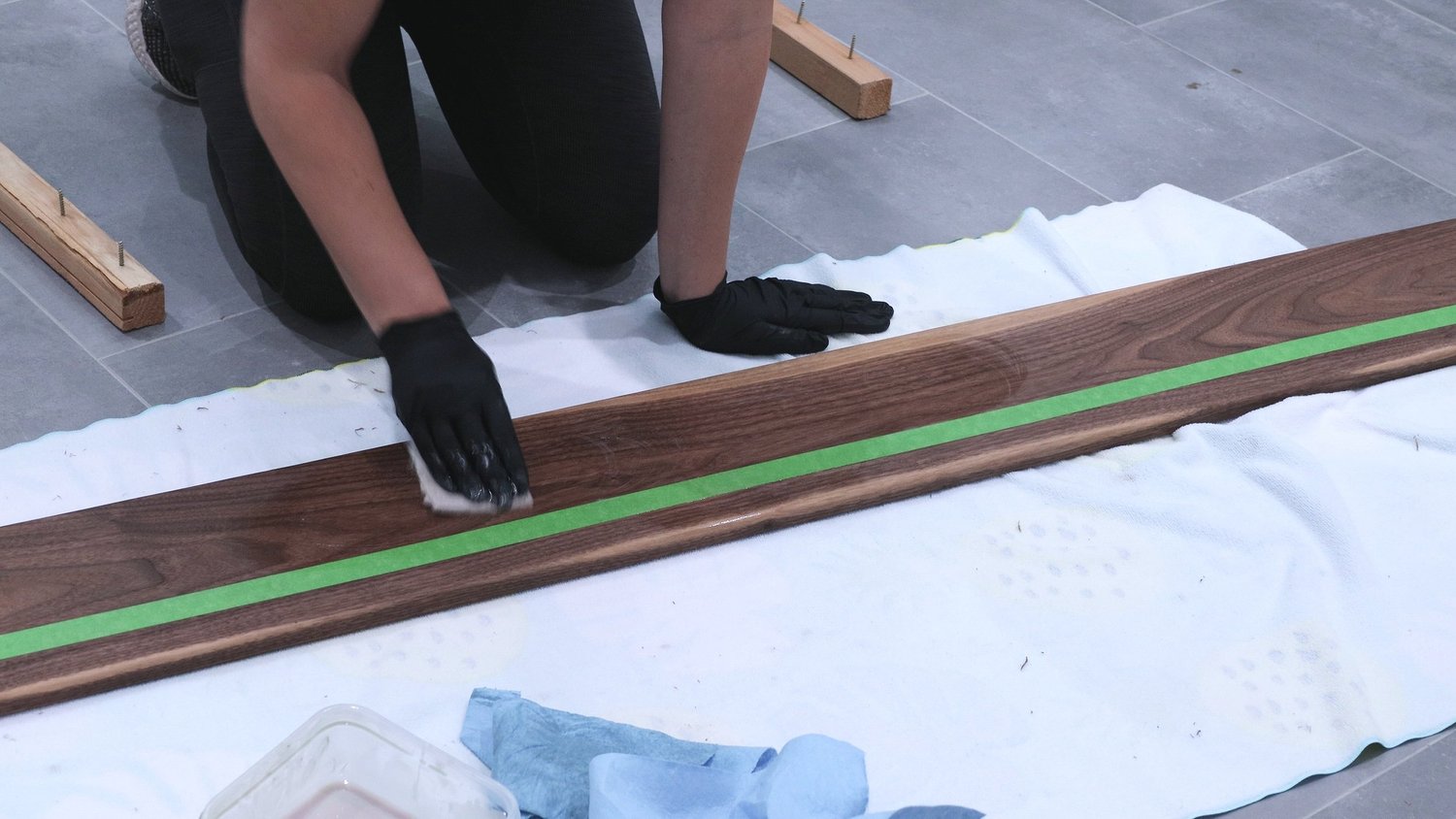 Modern Slat Bed — 3x3 Custom