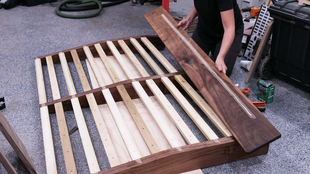 Modern Slat Bed — 3x3 Custom