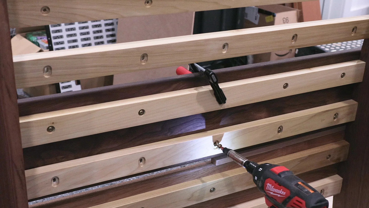 Modern Slat Bed — 3x3 Custom