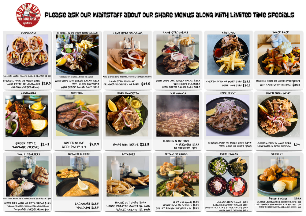Menu — spitaki souvlaki