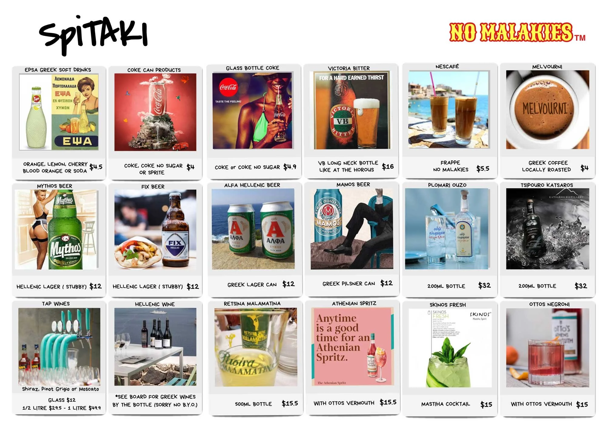 Menu — spitaki souvlaki