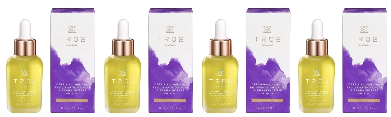 True Certified Organic Rejuvenating Cacay & Frankincense Facial Oil ...