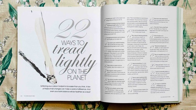 Eco Notes: 22 ways to tread lightly on the planet — Beauty Bible