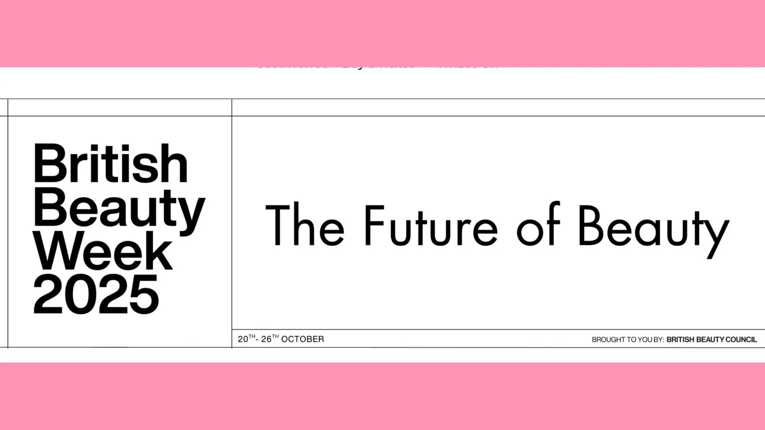 British Beauty Week is coming up – and here's the stellar line-up ...