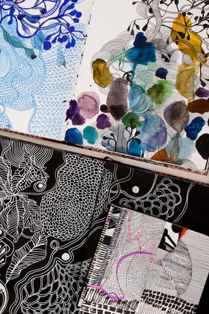 All my sketchbooks: evidence of showing up — HELEN WELLS ARTIST