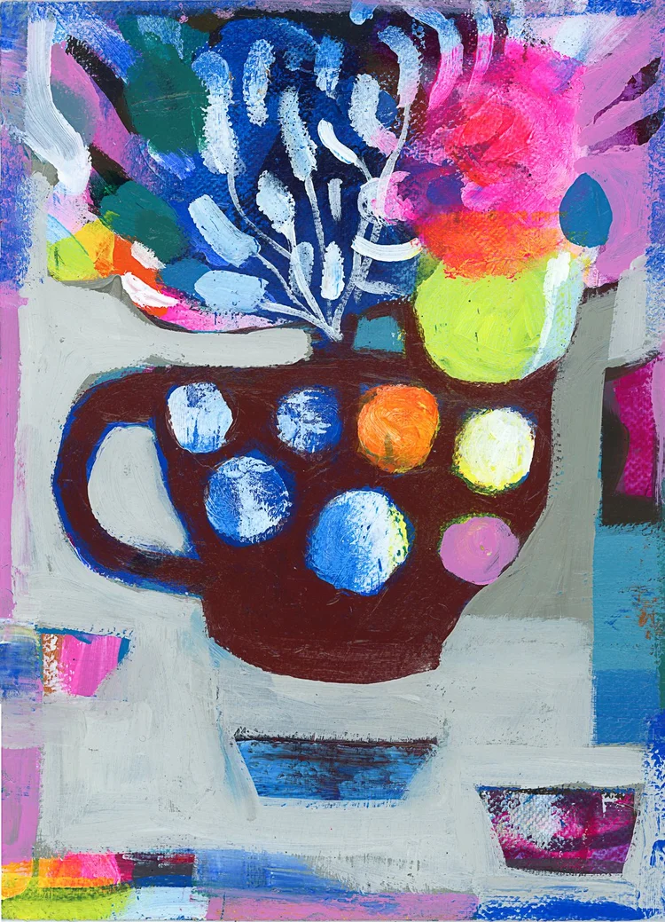 A new collection of colourful works on paper inspired by vases and ...