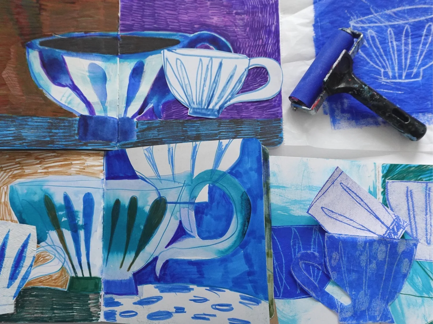 Free Mixed Media Art Class. Sketchbook Love — HELEN WELLS ARTIST