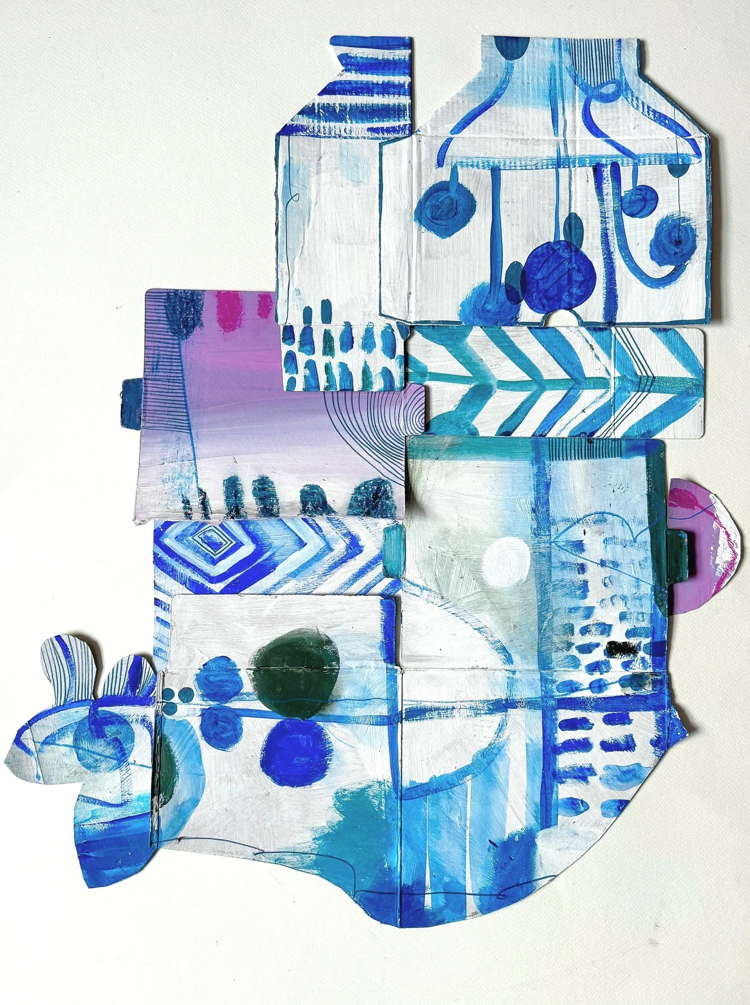 Collages and cardboard cut-outs — HELEN WELLS ARTIST