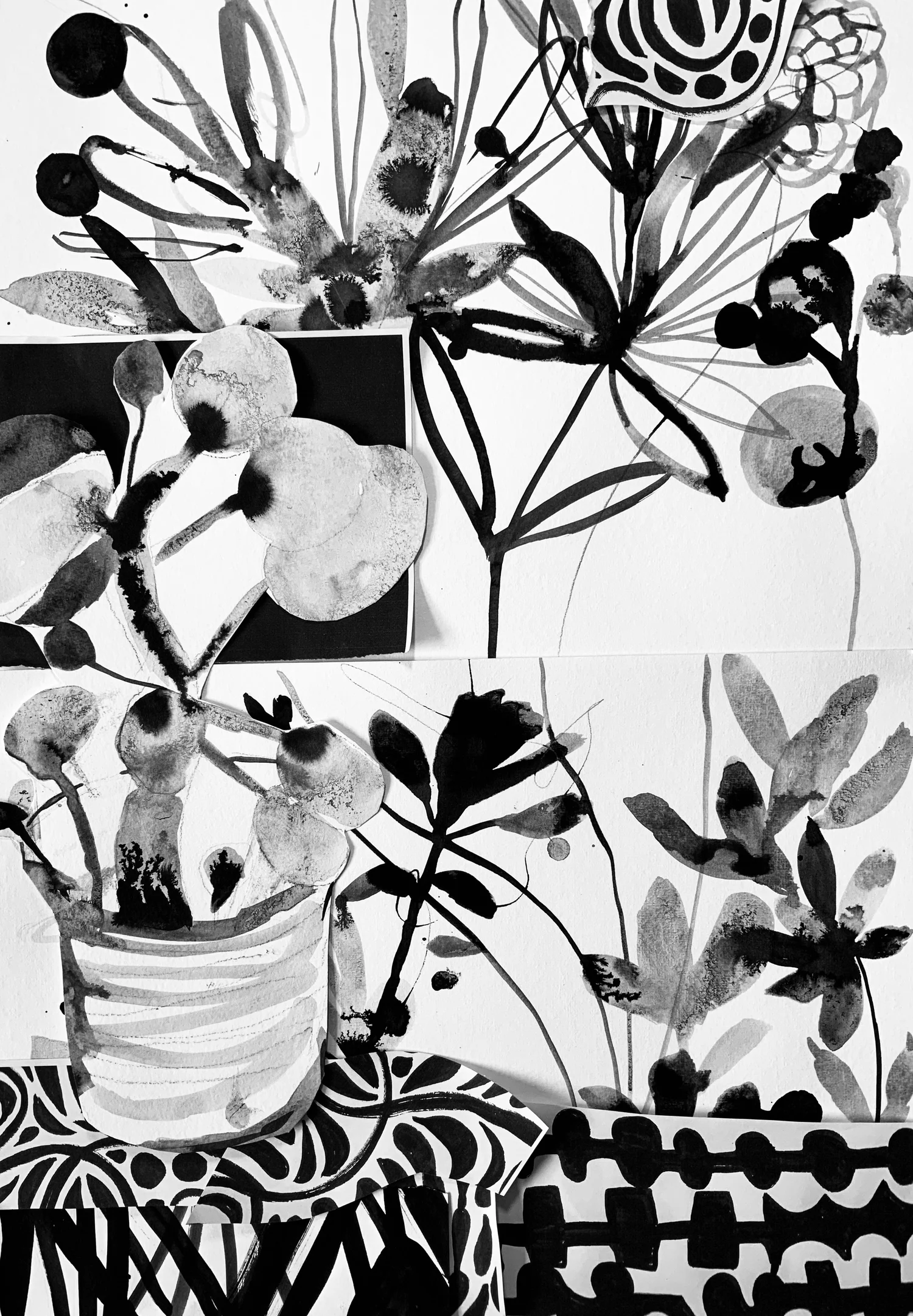 Making collages to inspire paintings — HELEN WELLS ARTIST