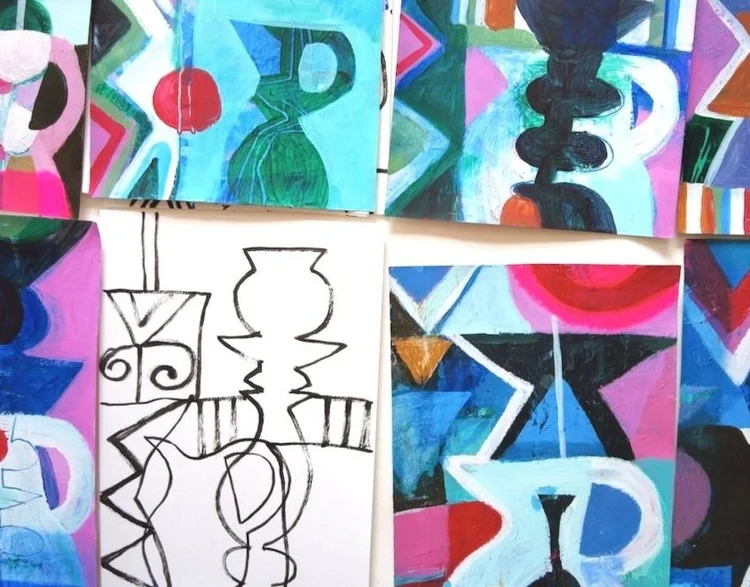 ONLINE ART CLASS: ABSTRACT STILL LIFE — HELEN WELLS ARTIST