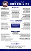 Menu — — Knox Trail Inn