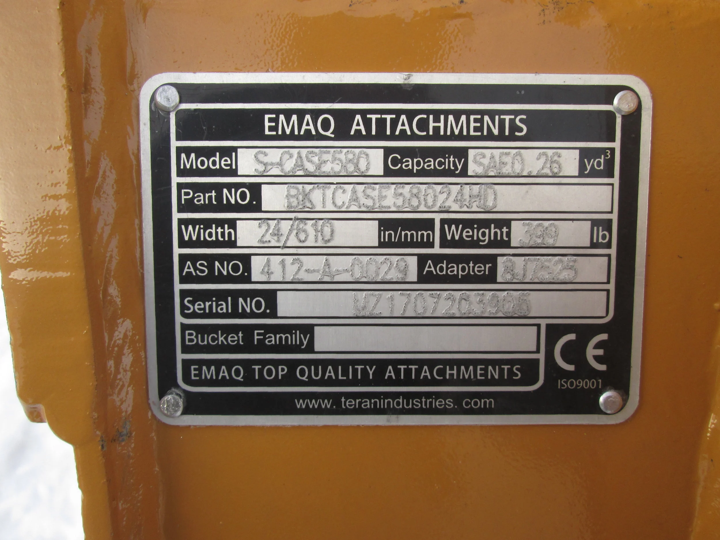 #3905 - EMAQ 24" Case 580, 680 - REGULAR PRICE $1,258.95 CASH OR WIRE ...