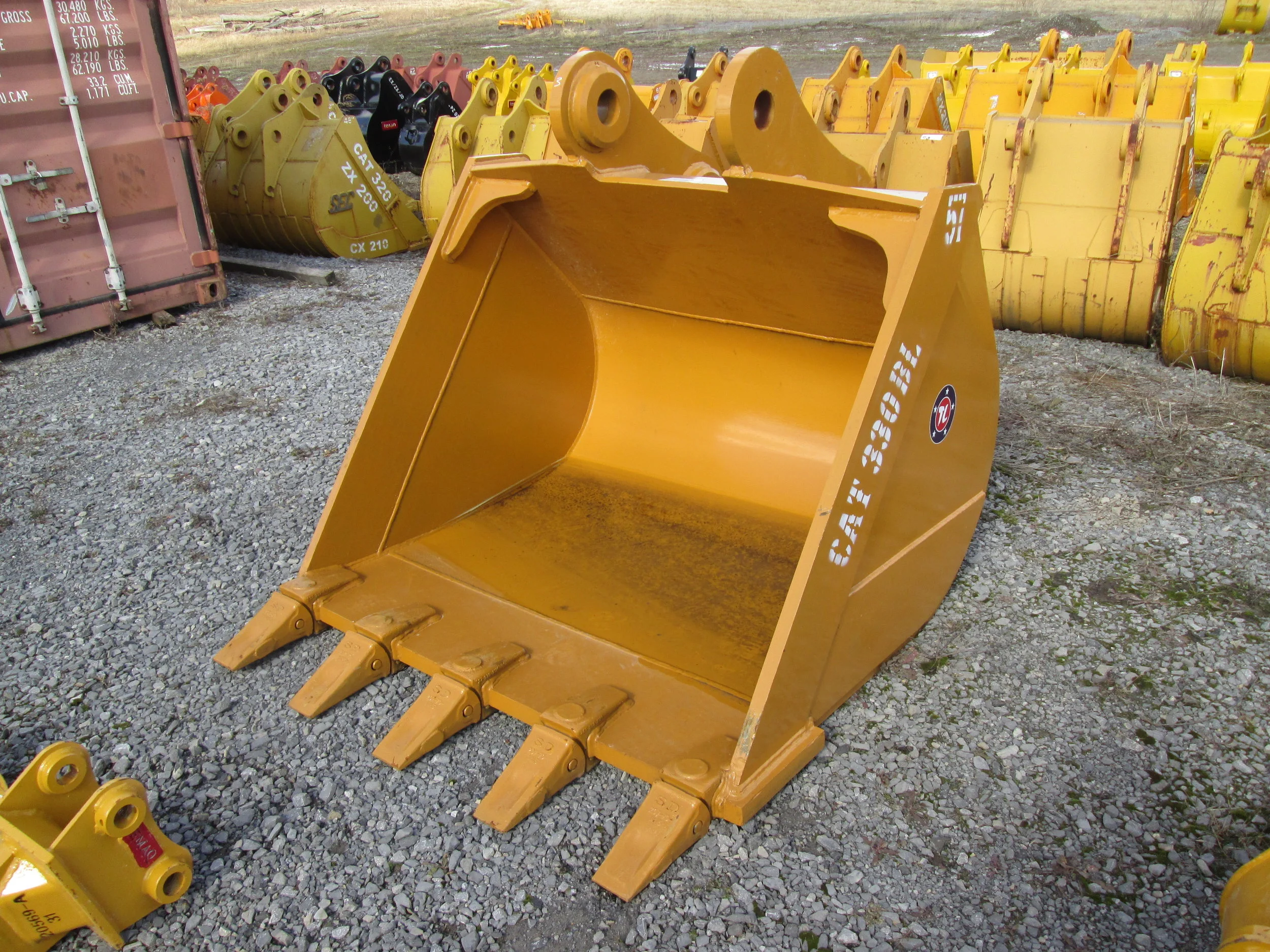 #7145- 57" NEW TL Tooth Bucket CAT330D, 330DL, 336, 336D - REGULAR ...