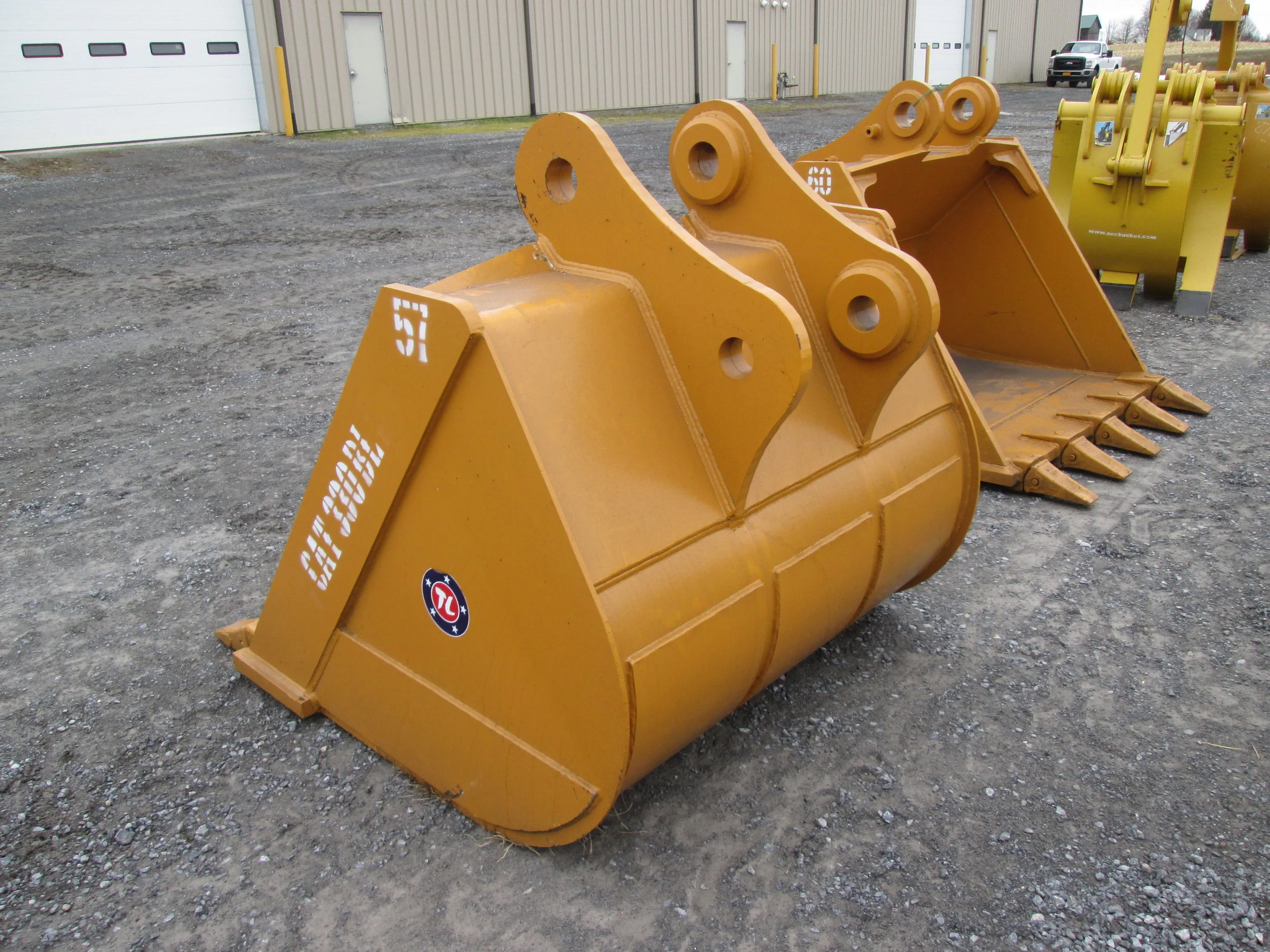#7187- 57" New TL Tooth Bucket CAT330, 330DL, 330BL, 330CL - REGULAR ...