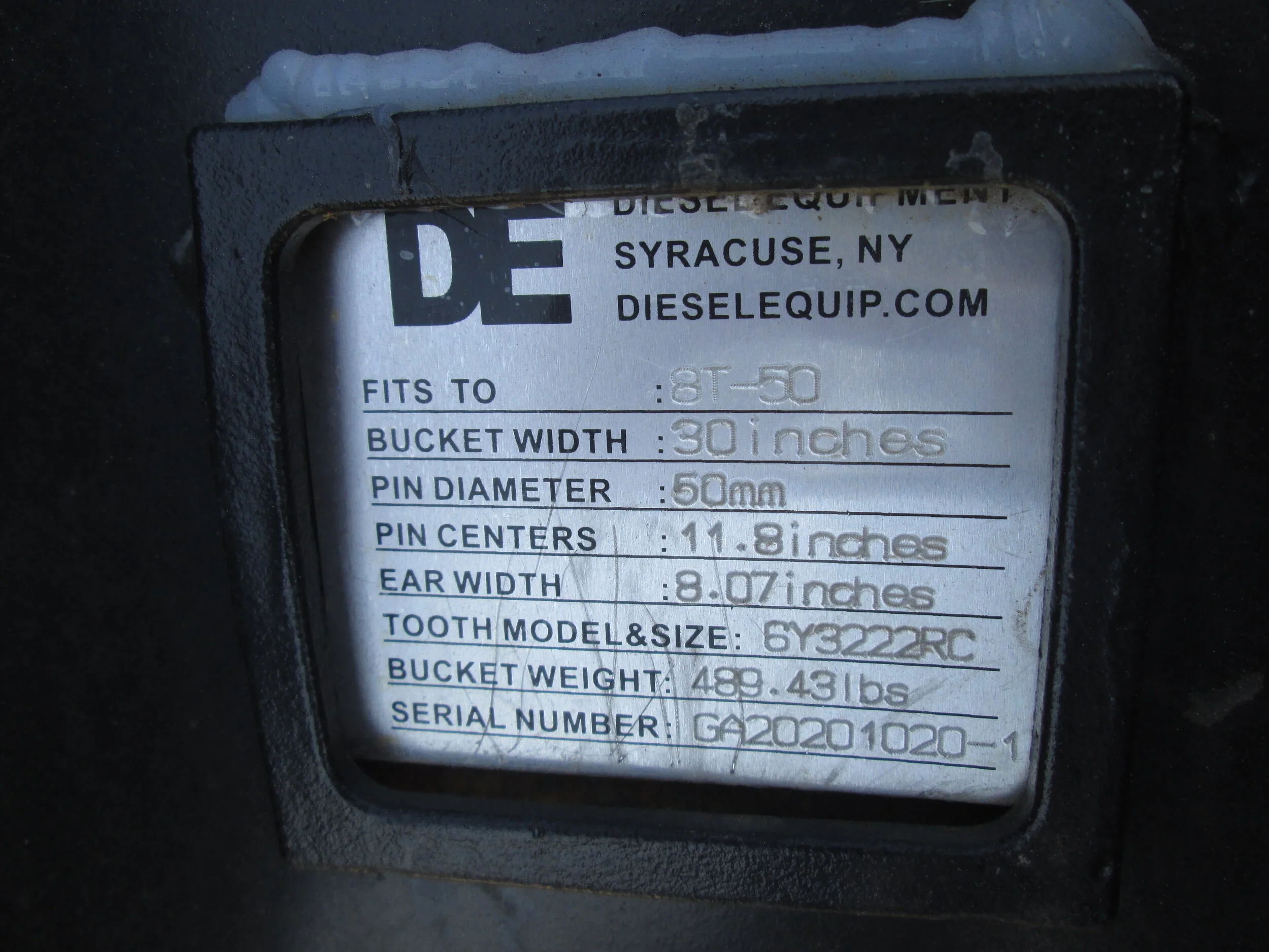 #1514- 30" NEW DE/Trojan Tooth Bucket CAT307D - REGULAR PRICE $2,623.95 ...