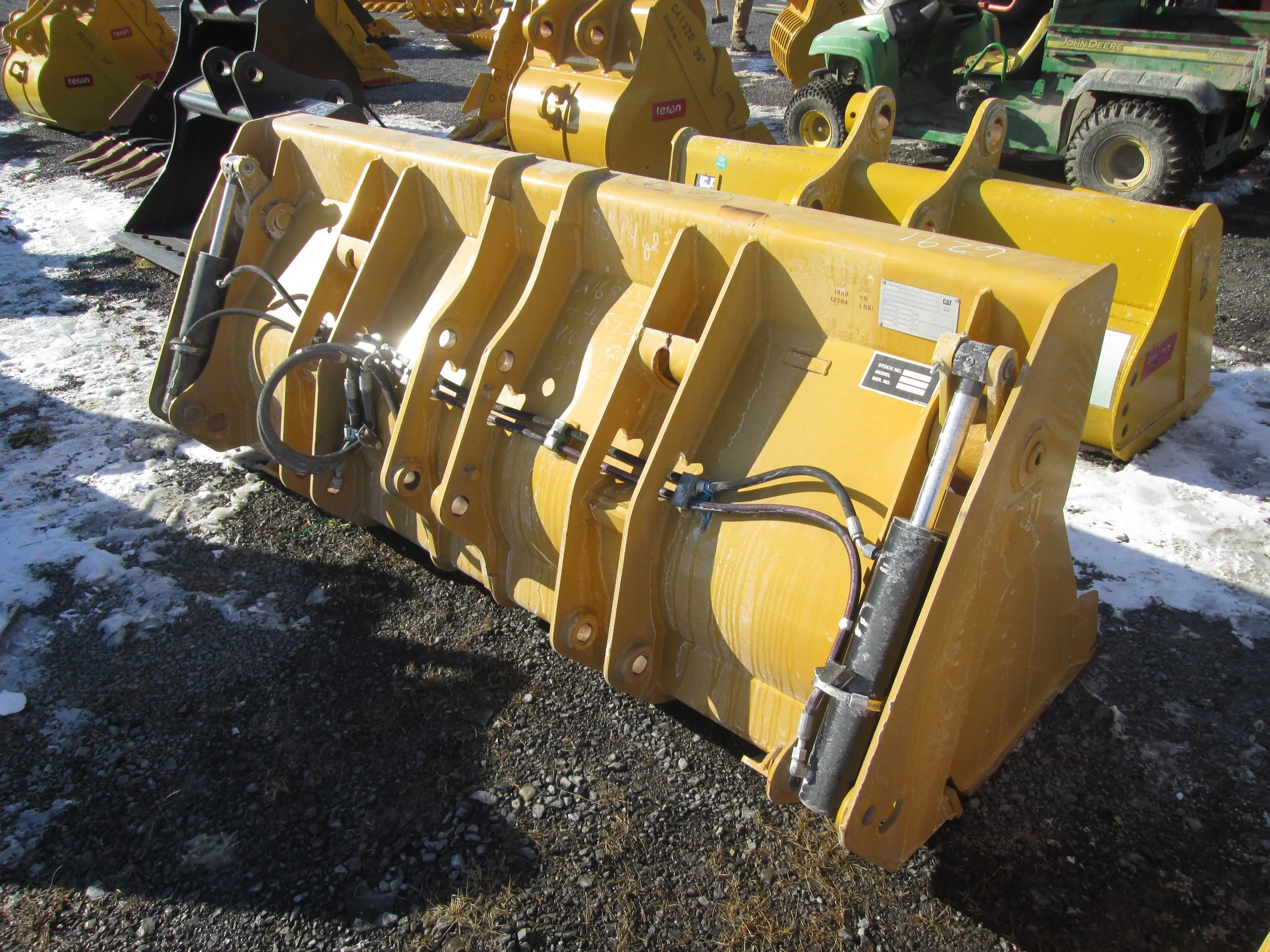 #1699 - 96" CAT Hydraulic 4 in 1 Front Loader/Backhoe Bucket - $5,248. ...
