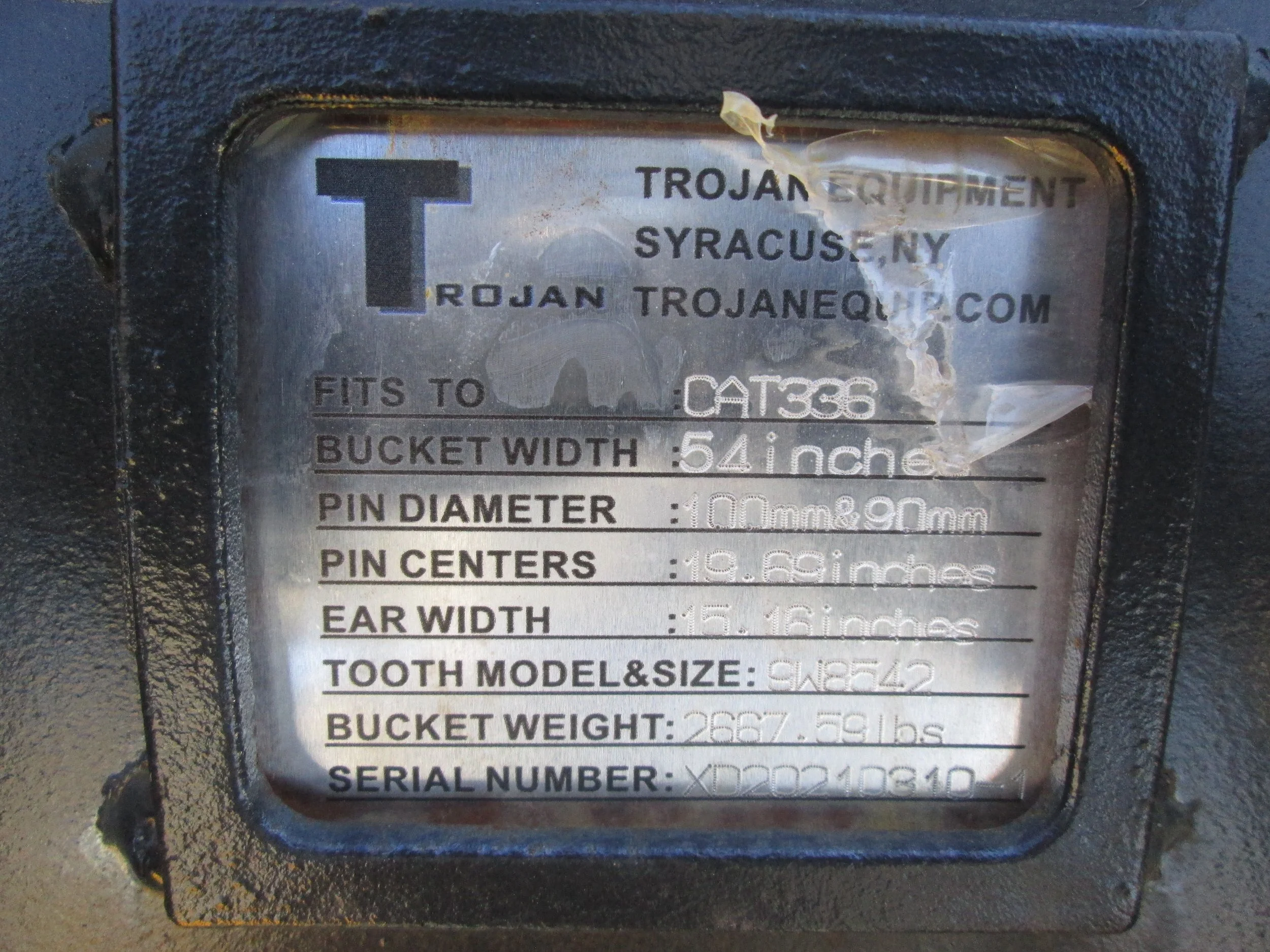 #6133- New 54" DE/ Trojan Tooth Bucket CAT330D, 330DL, 336, 336D ...
