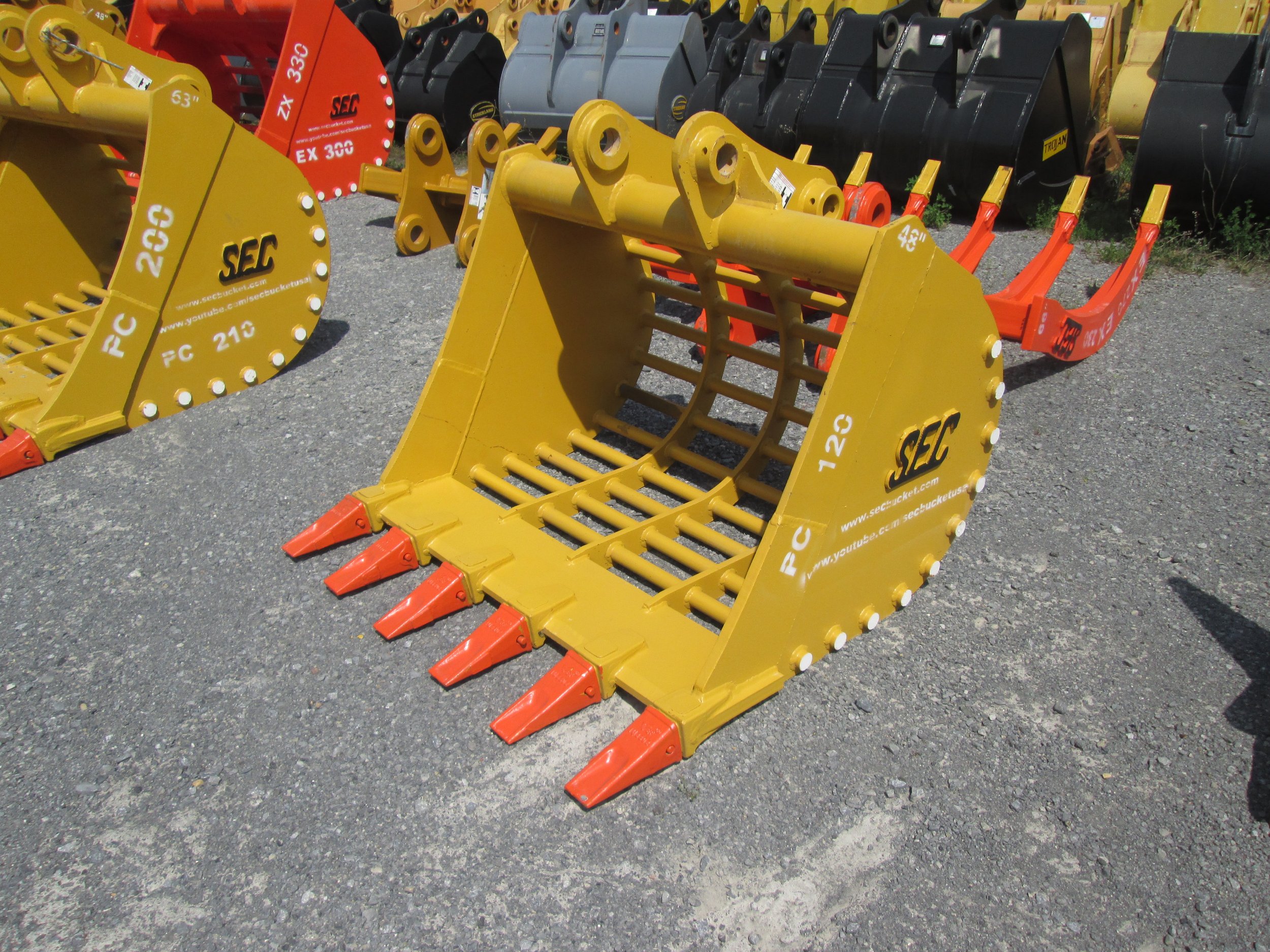 #9554- 48" New SEC Skeleton Tooth Bucket Komatsu PC120, O&K Mobile RH5 ...