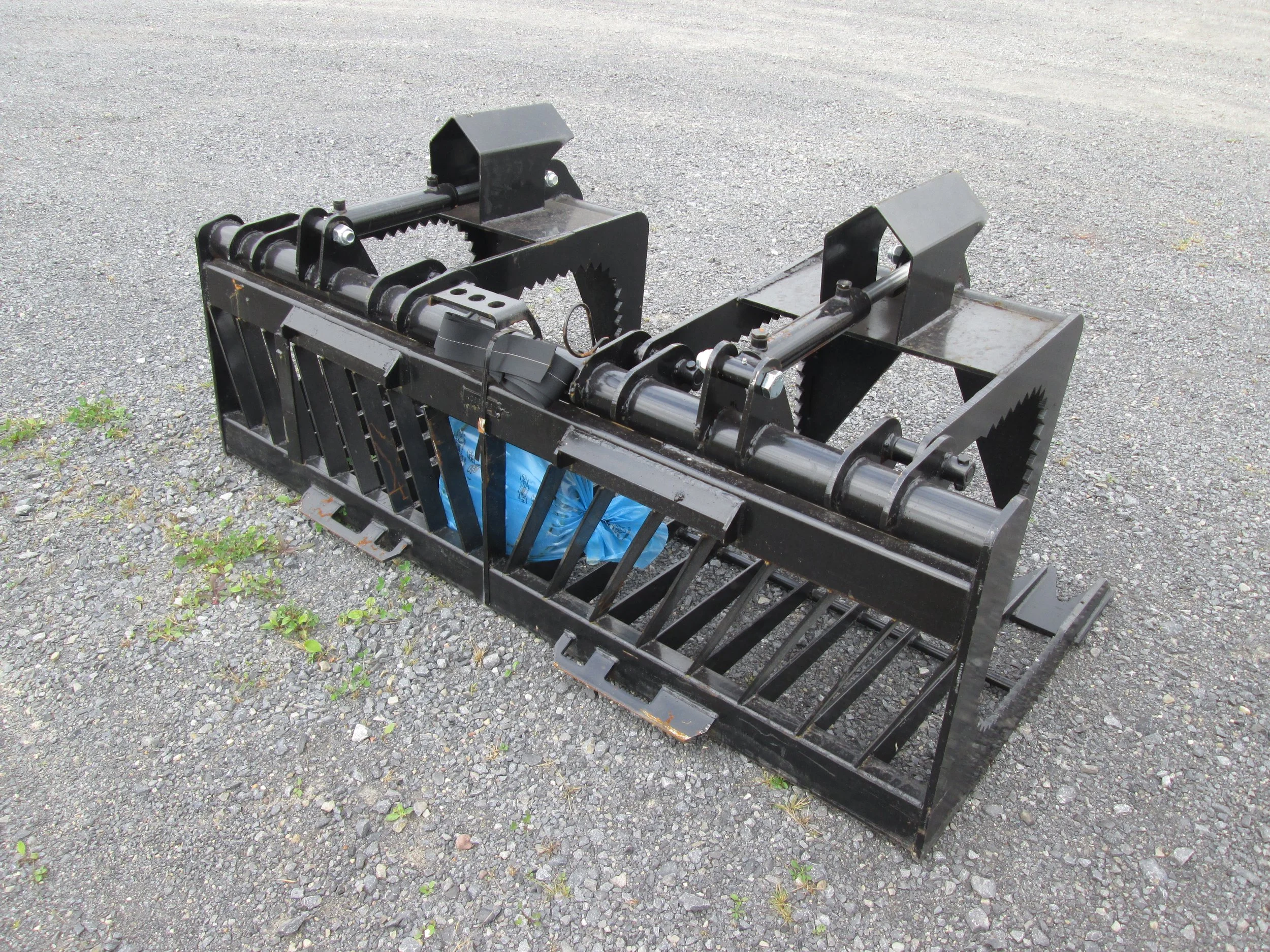 #5856 - NEW 75” Double Cylinder Root Rake for Skid Steers and Compact ...