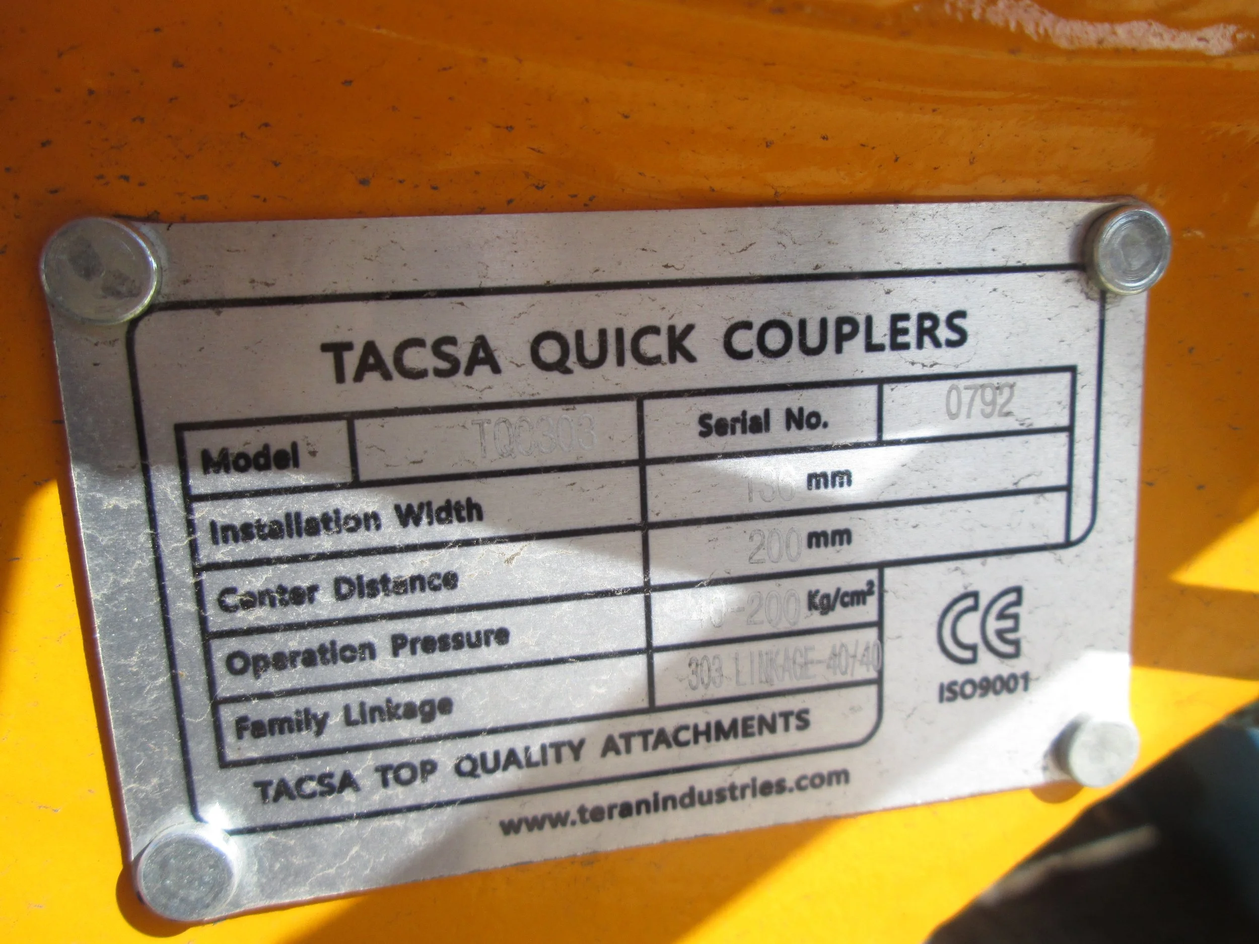 #0792- NEW Teran Hydraulic Quick Coupler CAT 303, 303.5, 304D -REGULAR ...